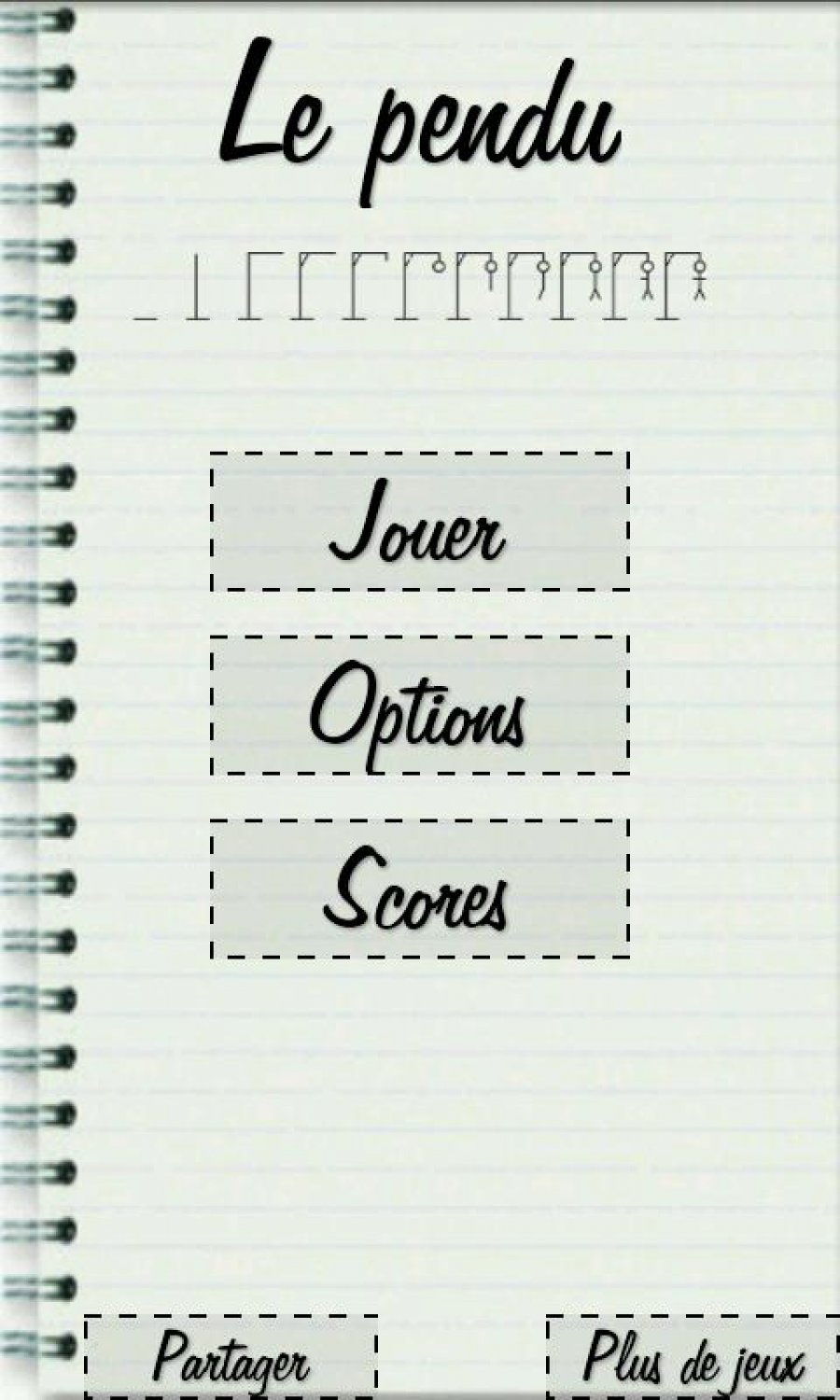 Pendu - Jeu français gratuit Android Game APK (com.lmaosoft.hangmanFR ...