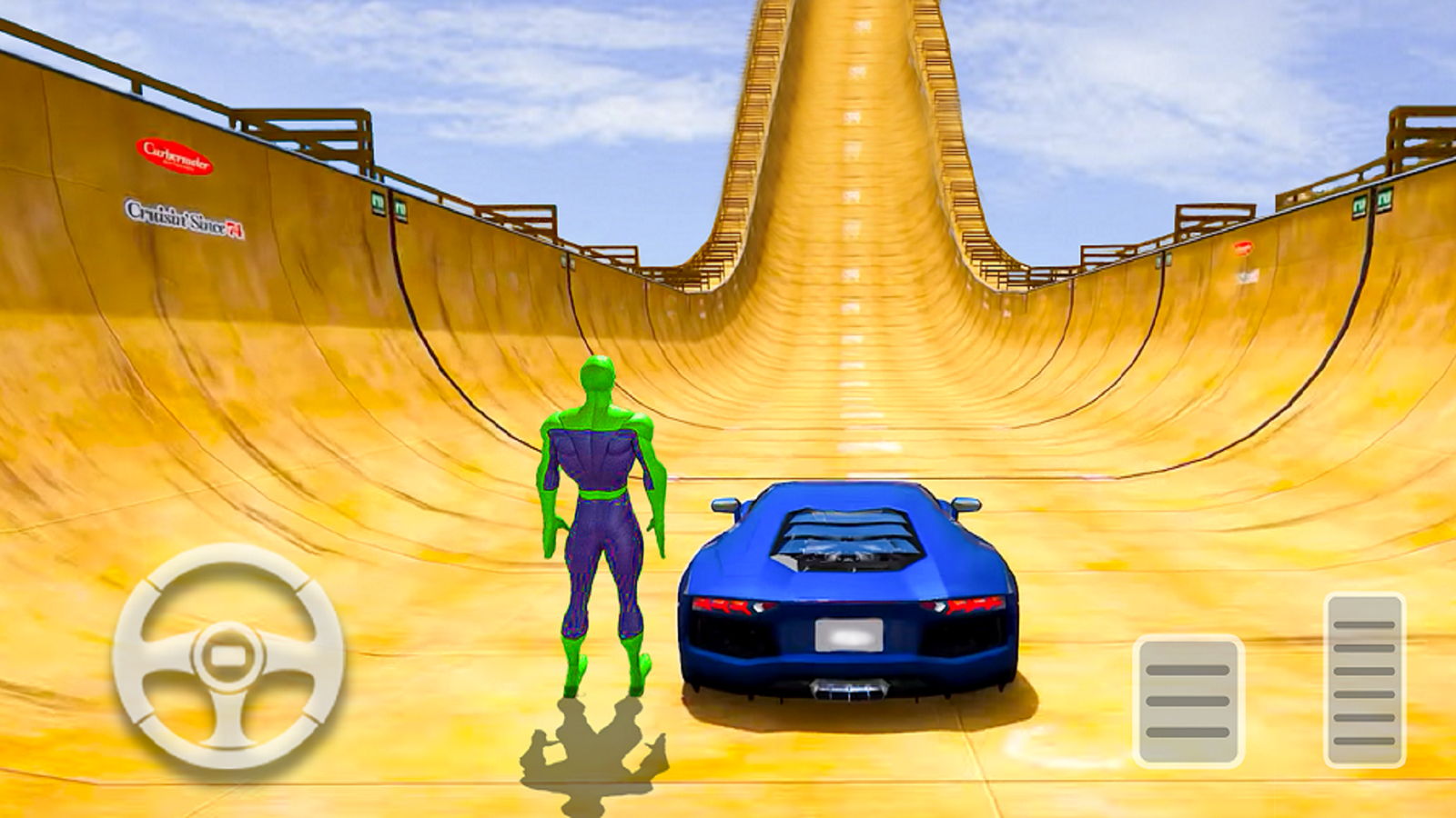 Superhero Mega Ramp: Crazy Car Android Game APK (com.gf.rampcar.racing ...