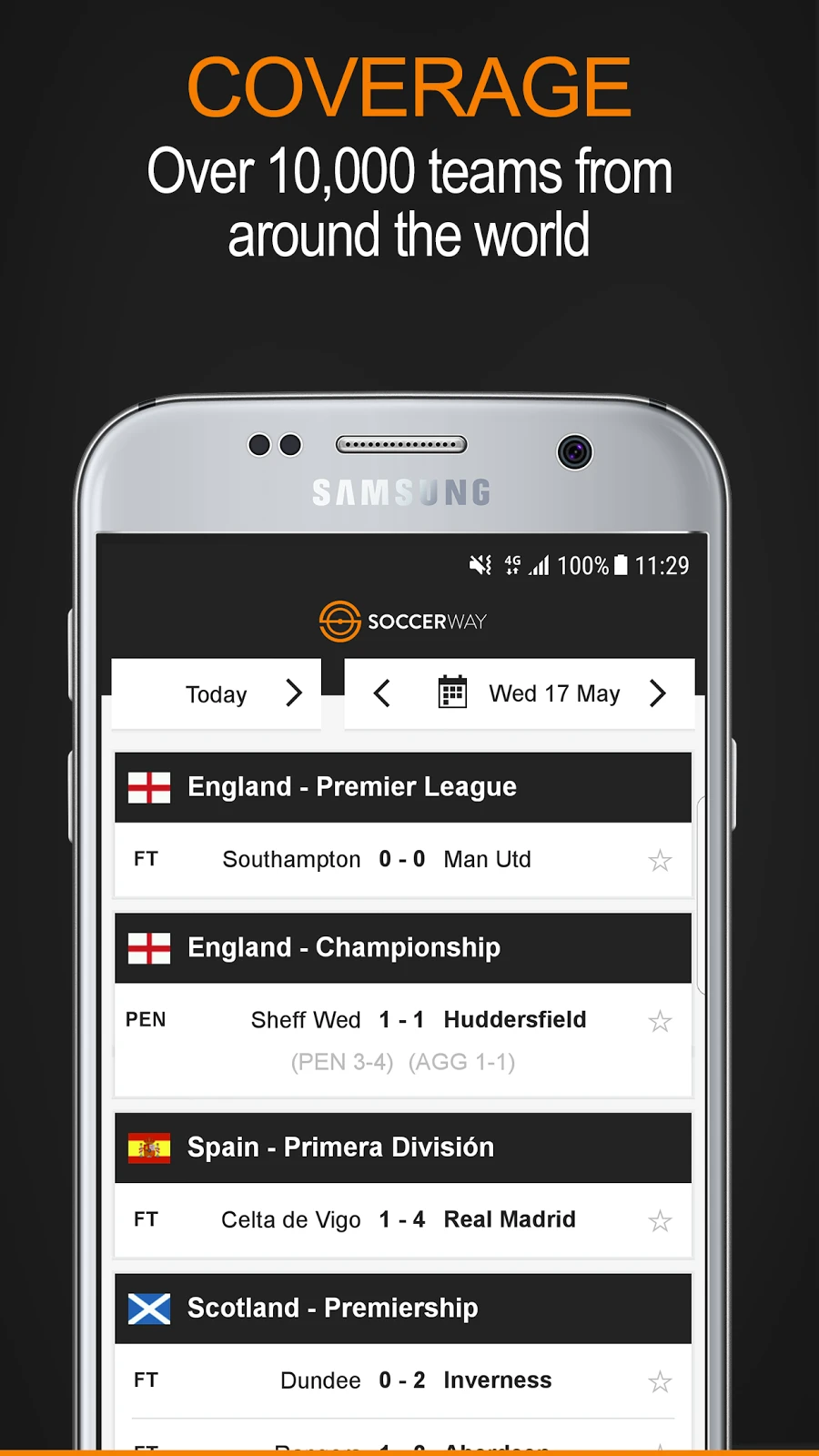 Soccerway Android لعبة APK (com.kokteyl.soccerway) بواسطة Perform ...
