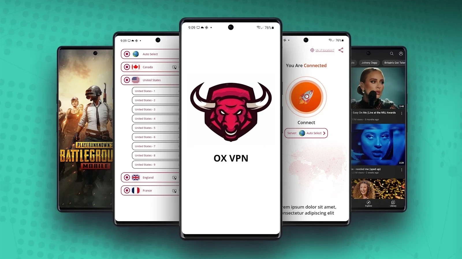 فیلتر شکن پرسرعت قوی : OX VPN Android التطبيق APK (com.vpn.oxvpn) بواسطة Reyhan - تحميل علىPHONEKY
