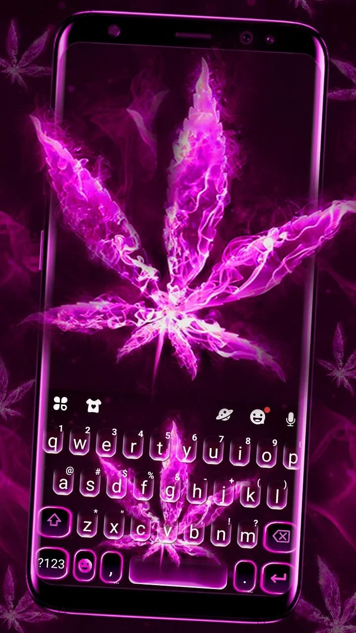 Pink Smokey Weed Keyboard Them Android App APK (com.ikeyboard.theme ...