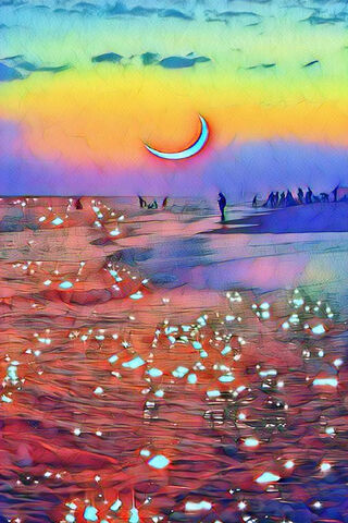 Moonlight Rainbow Wallpaper - Download to your mobile from PHONEKY