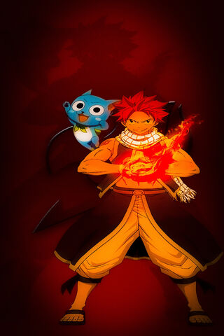 Natsu And Happy Wallpaper - Download to your mobile from PHONEKY