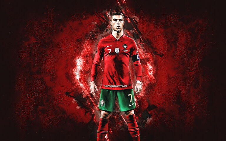 The Legend in Red: Cristiano Ronaldo Wallpaper - Download to your ...