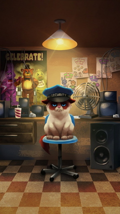 Security Cat Wallpaper - Download to your mobile from PHONEKY