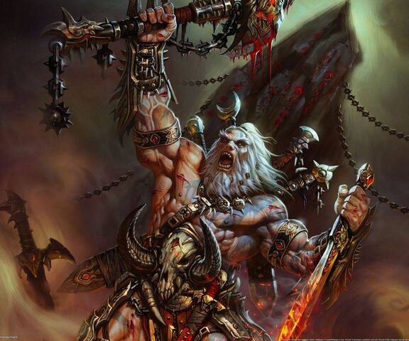 Fury Unleashed: The Diablo 3 Barbarian Wallpaper - Download to your ...