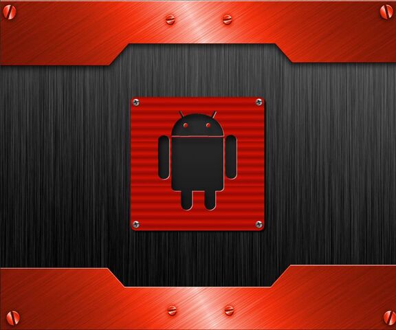 Android Red: A Bold Tech Emblem Wallpaper - Download to your mobile ...