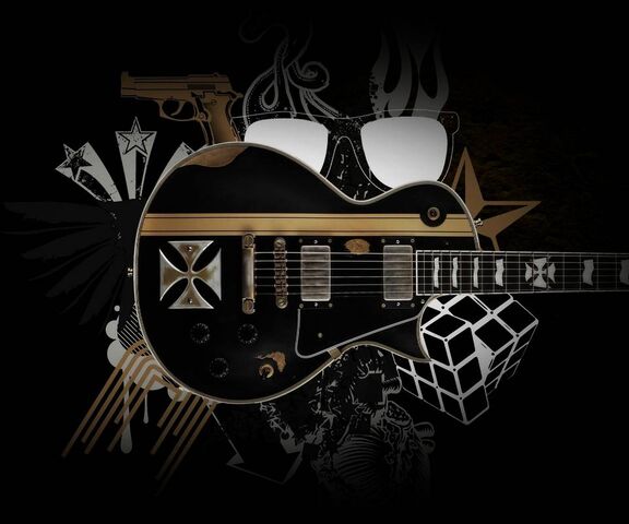 Rock N Roll Guitar Wallpaper