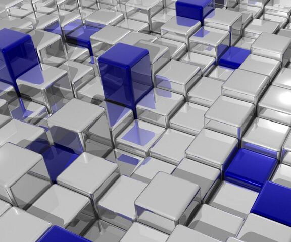 Dynamic Depth: The Dance of 3D Cubes Wallpaper - Download to your ...