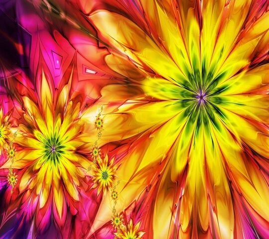Abstract Flowers Wallpaper - Download to your mobile from PHONEKY